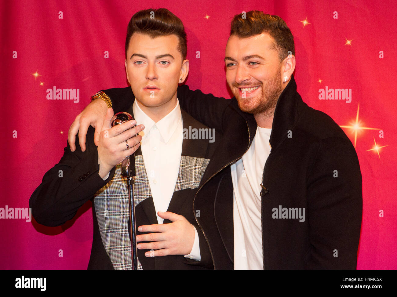 SAN FRANCISCO, CA- AUG 10: Musician Sam Smith appears next to the ...