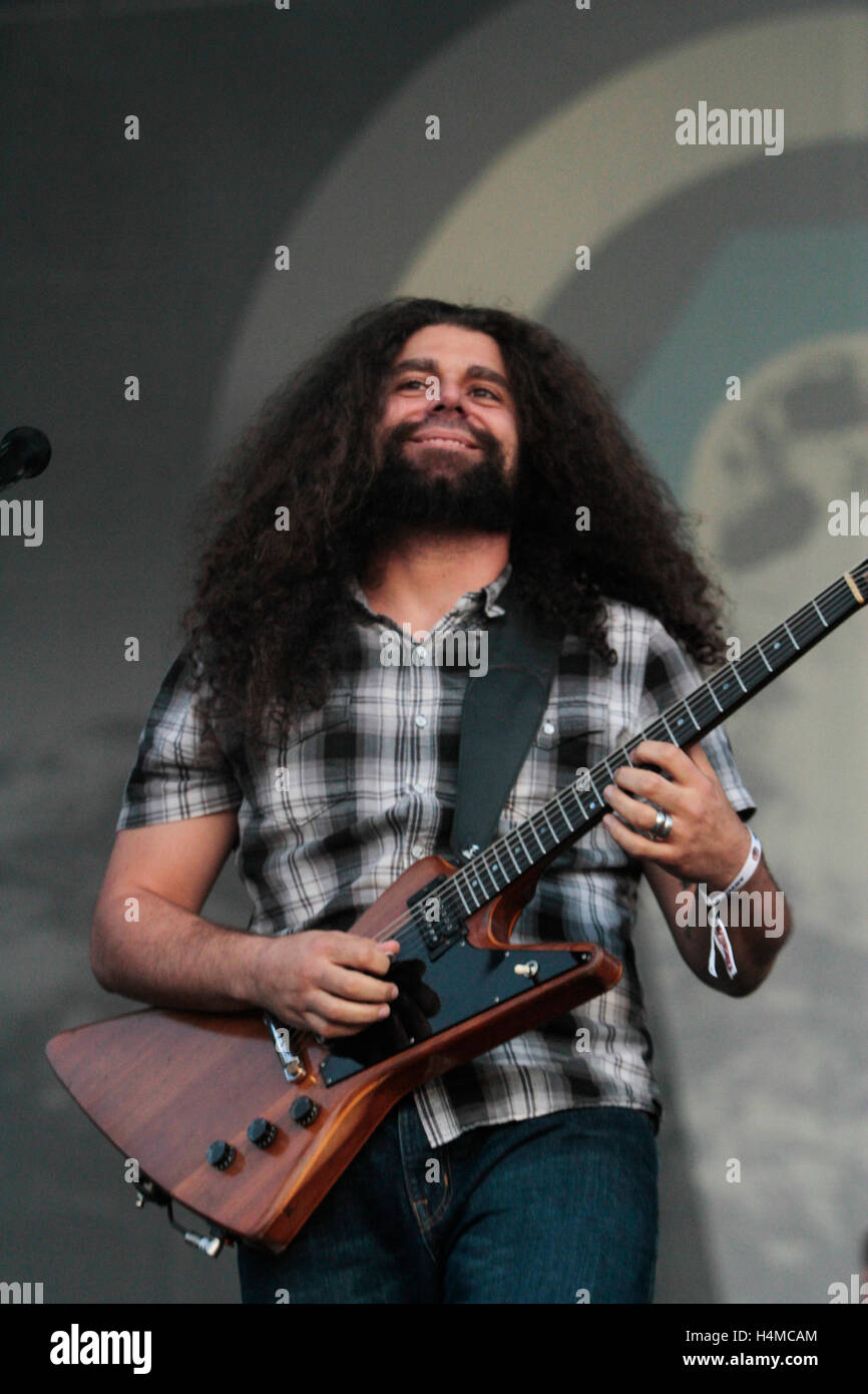 Vocalist and guitarist Claudio Sanchez of Coheed and Cambria performs ...