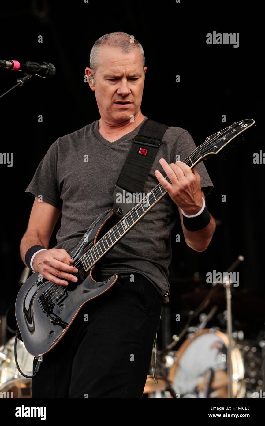 Singer Page Hamilton of Helmet performs at 2015 Monster Energy ...