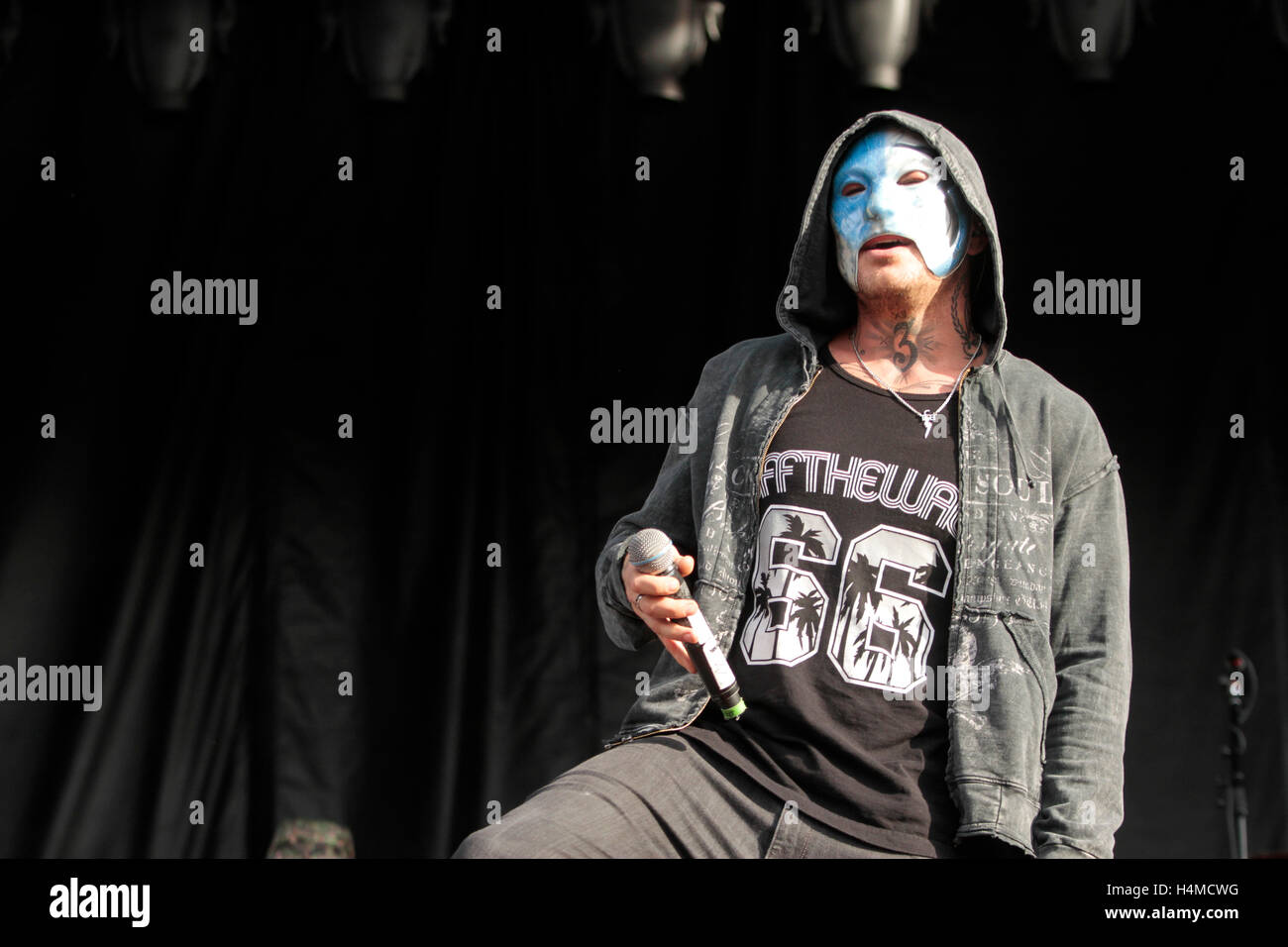 Singer Johnny 3 Tears of Hollywood Undead performs at 2015 Monster ...