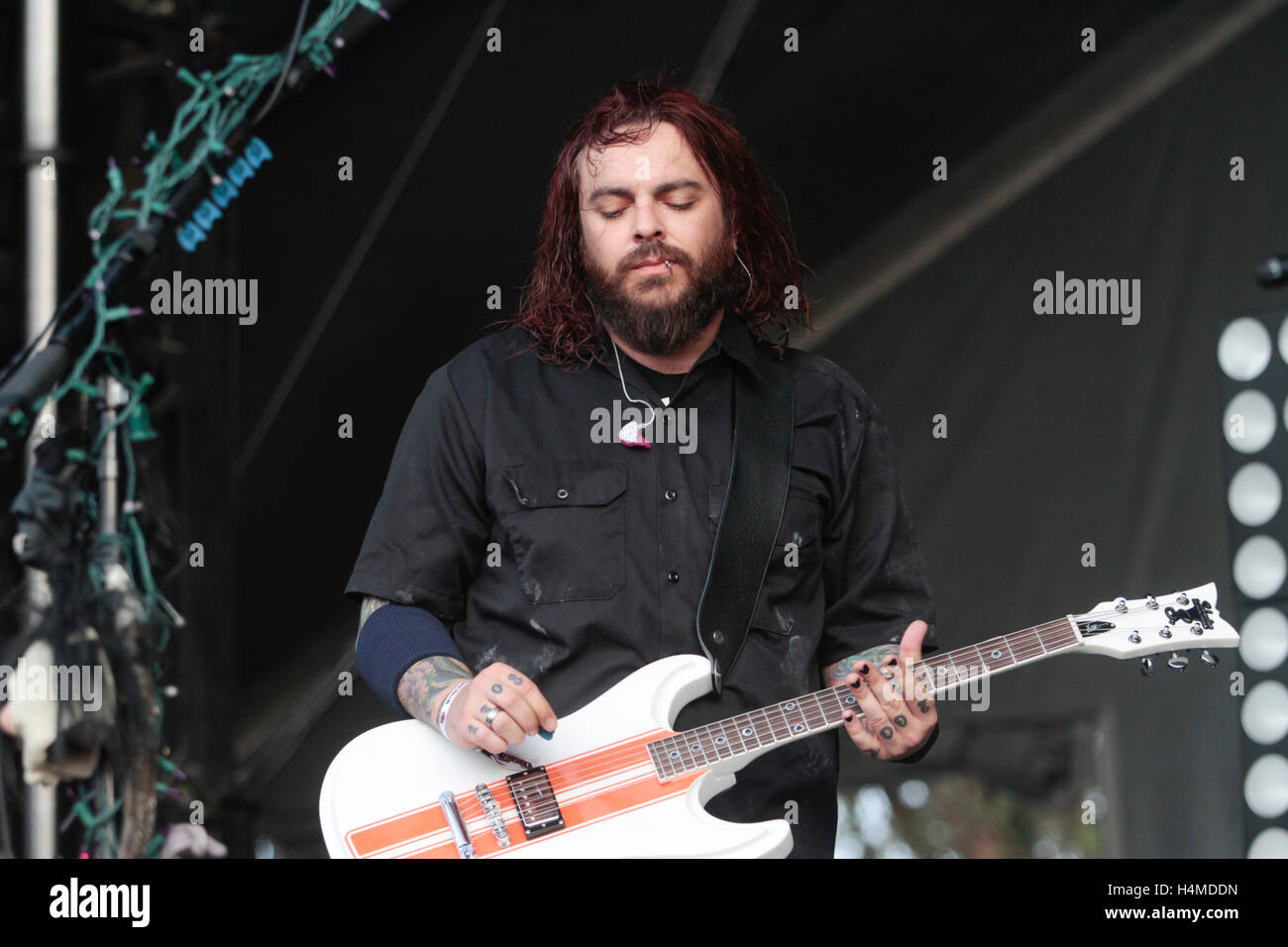Vocalist Shaun Morgan of Seether performs at 2015 Monster Energy ...