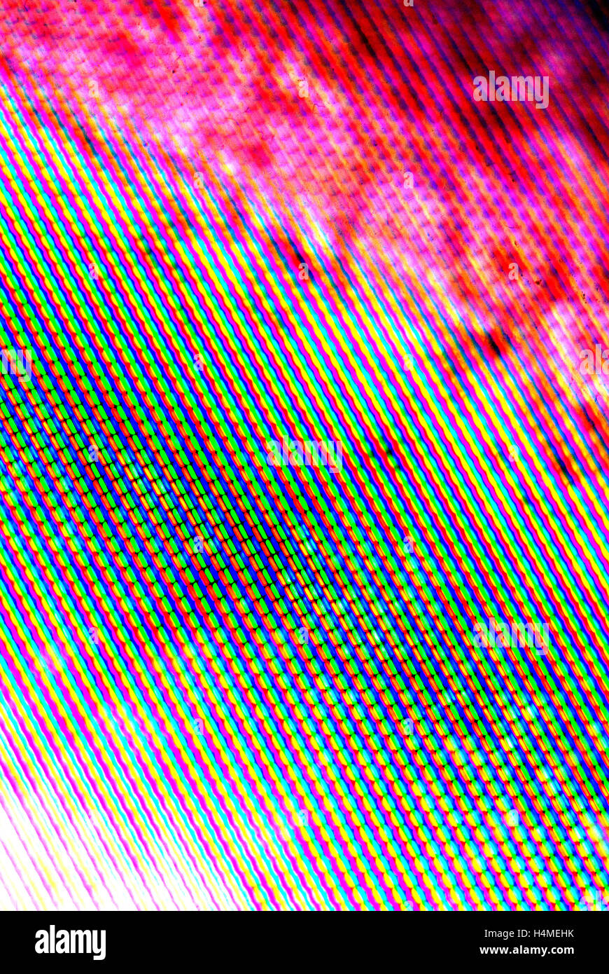Close up television screen / cathode ray tube Stock Photo - Alamy