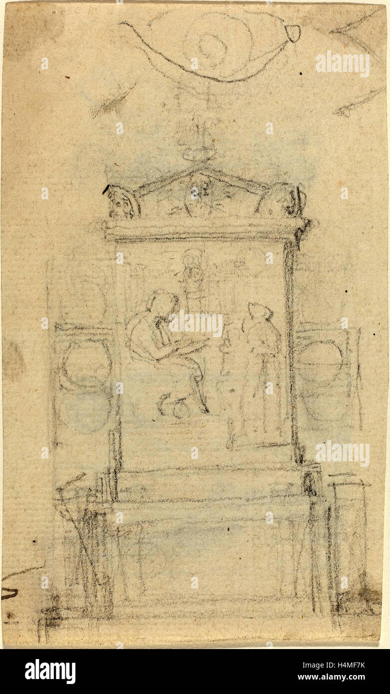 John Flaxman (British, 1755 - 1826), Design for the Tomb of Dr. Joseph ...