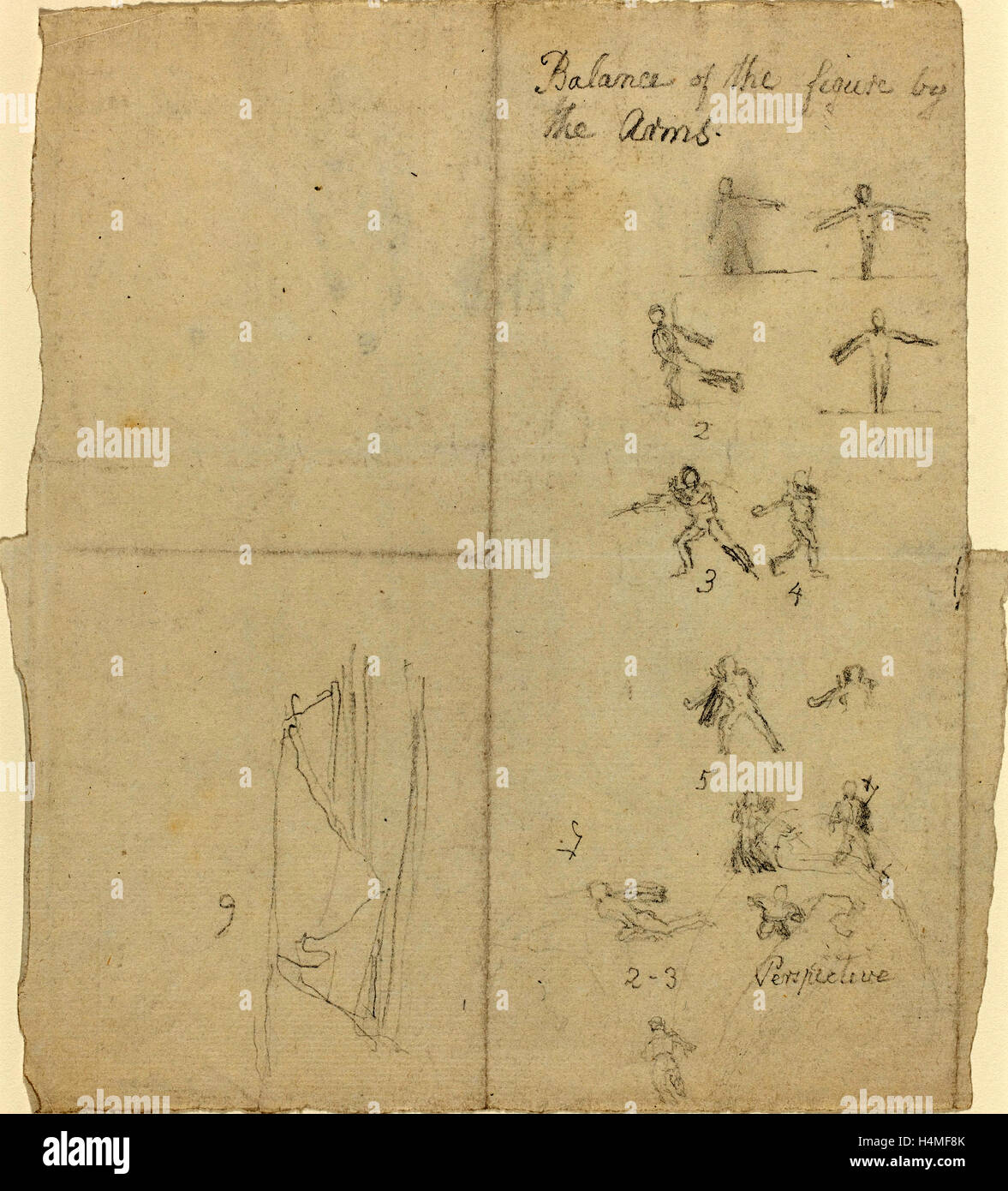 John Flaxman (British, 1755 - 1826), Figures Illustrating Balance and ...