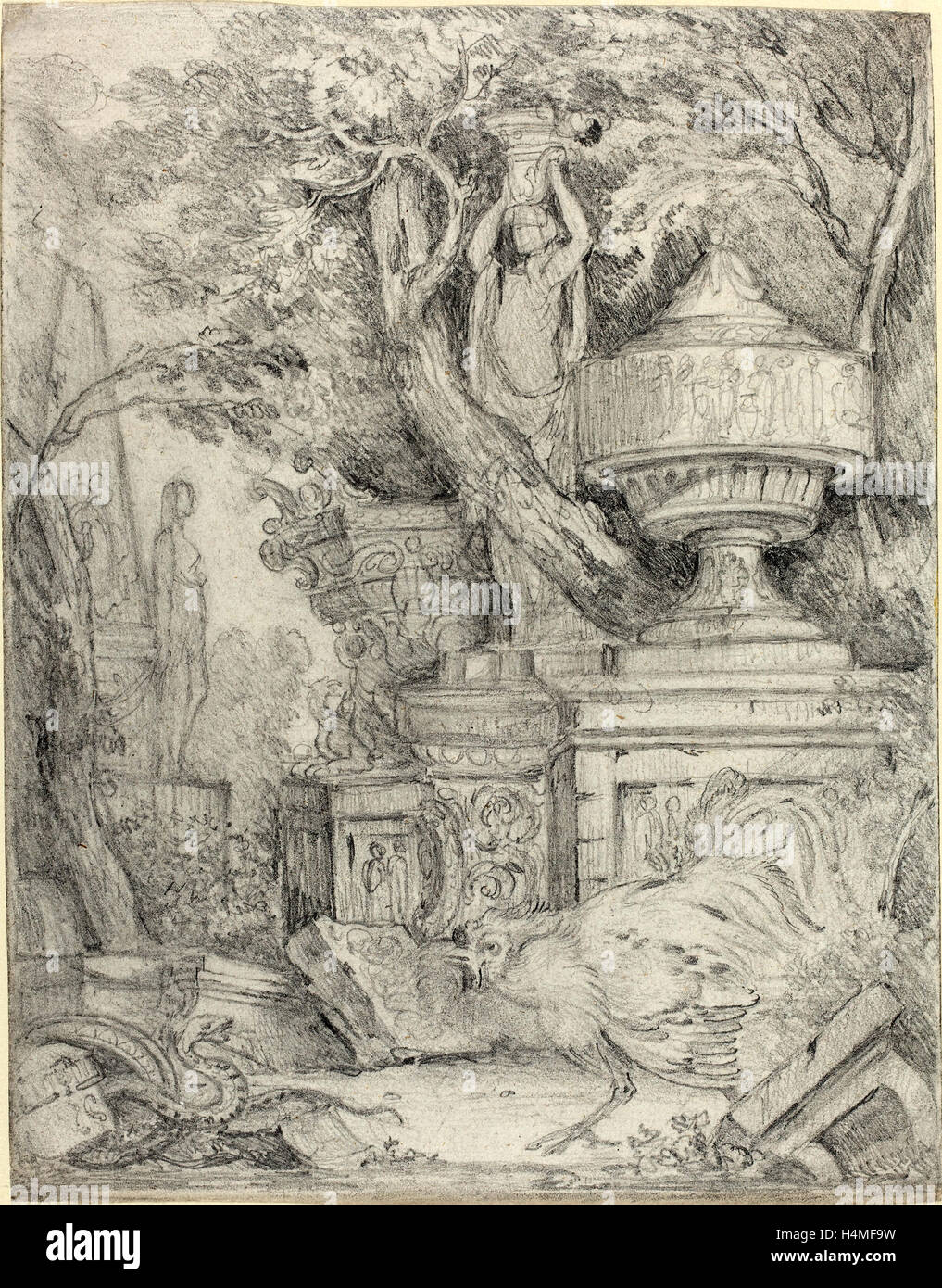 James 'Athenian' Stuart (British, 1713 - 1788), Ancient Sculptures with ...