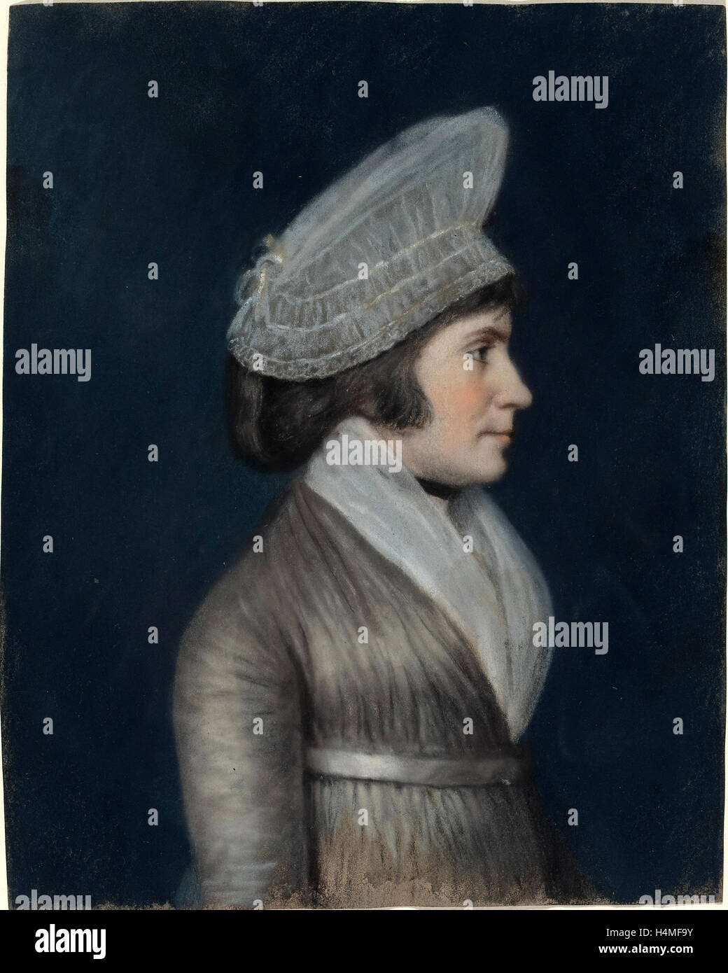 Attributed to Ellen Sharples (British, 1769 - 1849), Mrs. John Bard ...
