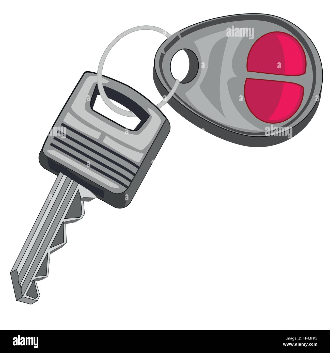 Key car button open close signal Stock Vector Images - Alamy