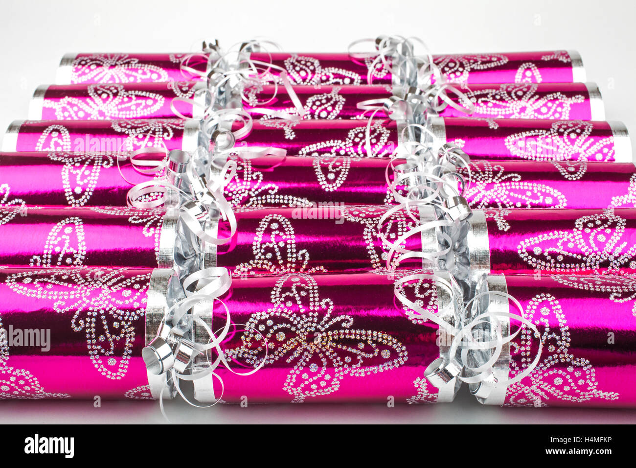 A studio shot of traditional Crackers or otherwise known as Bon Bons ...