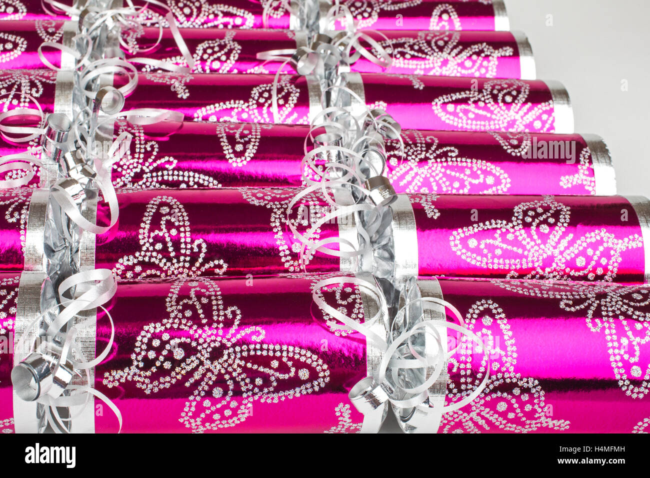 A studio shot of traditional Crackers or otherwise known as Bon Bons ...
