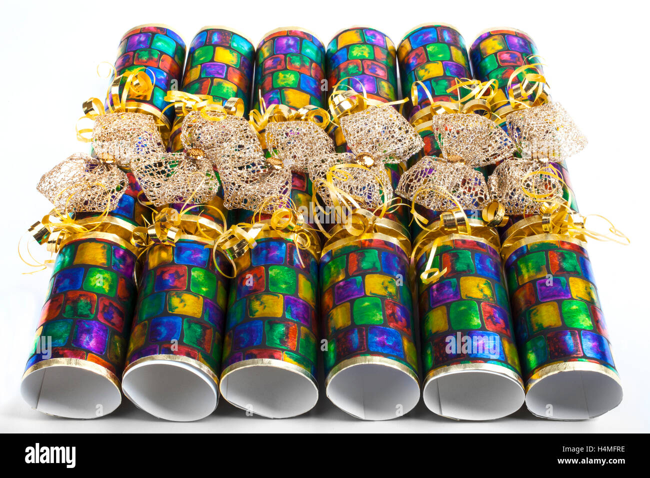 A shot of a set of traditional Crackers or otherwise known as Bon Bons ...