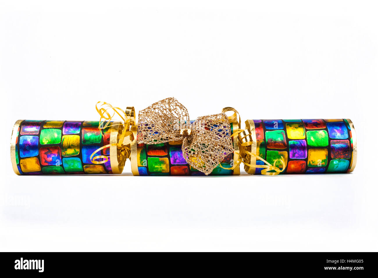 Red gold cracker Cut Out Stock Images & Pictures - Alamy