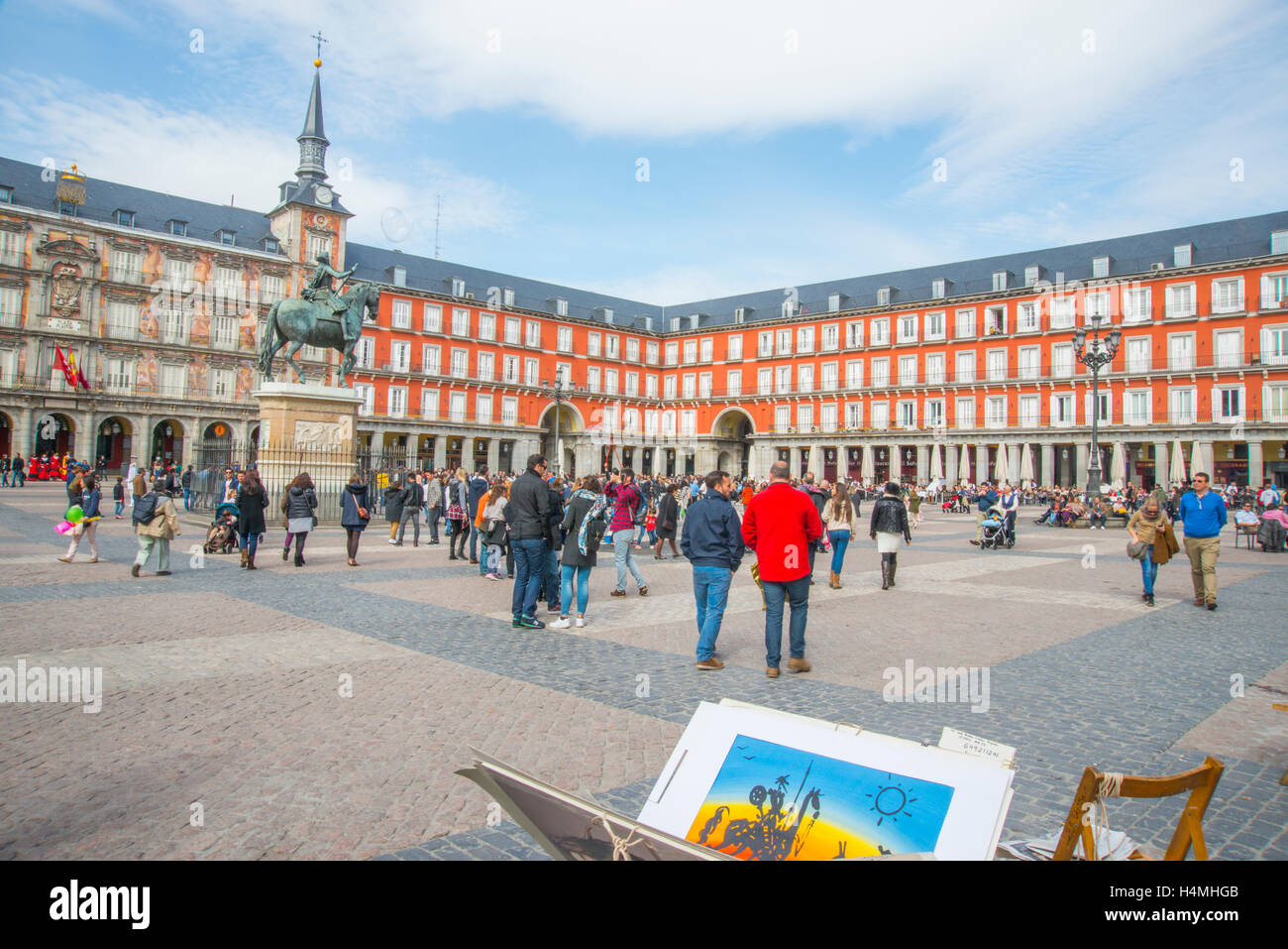 Main Square. Madrid, Spain Stock Photo - Alamy