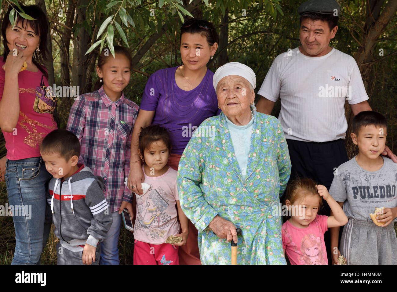 Kazakh family children hi-res stock photography and images - Alamy