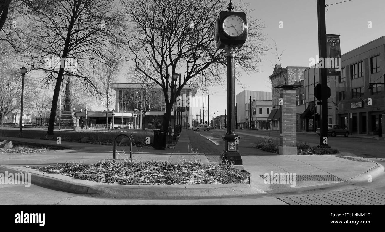 The Town Square Clock Stock Photo - Alamy