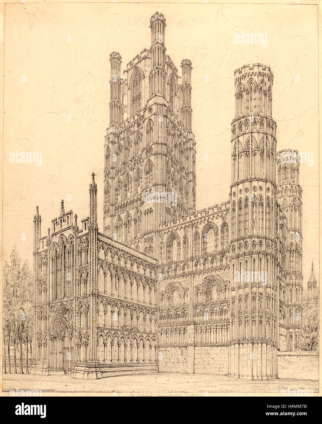 John Coney, British (1786-1833), Ely Cathedral, Cambridgeshire, S.W ...