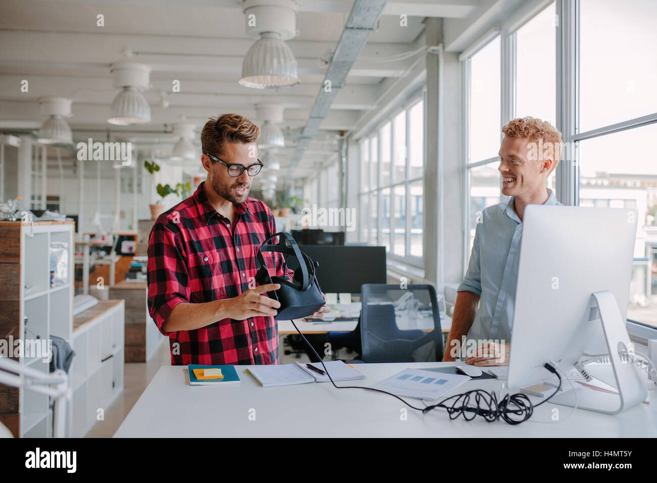 Shot two young men testing hi-res stock photography and images - Alamy