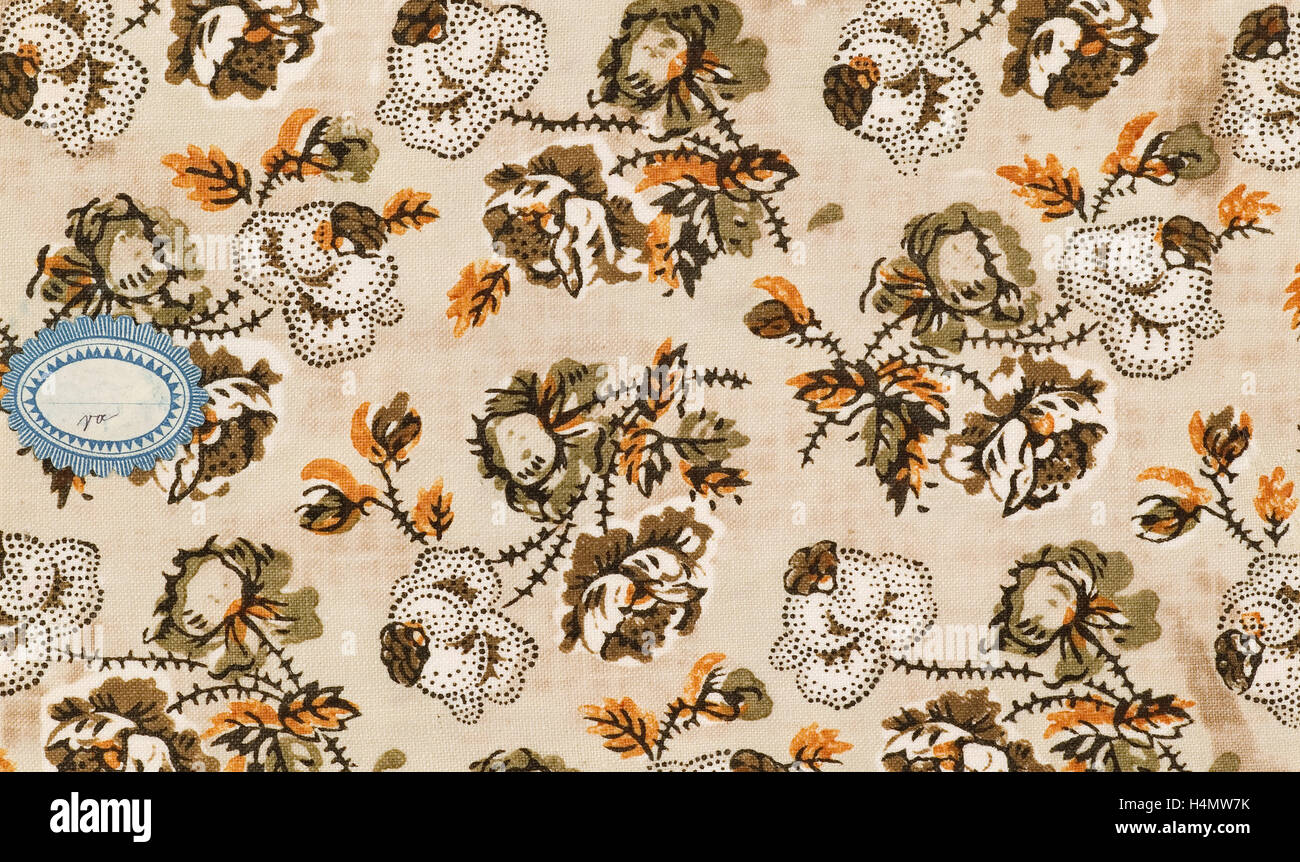 French Fabrics; First Half of the Nineteenth Century; 1800; 1810; 1820 ...