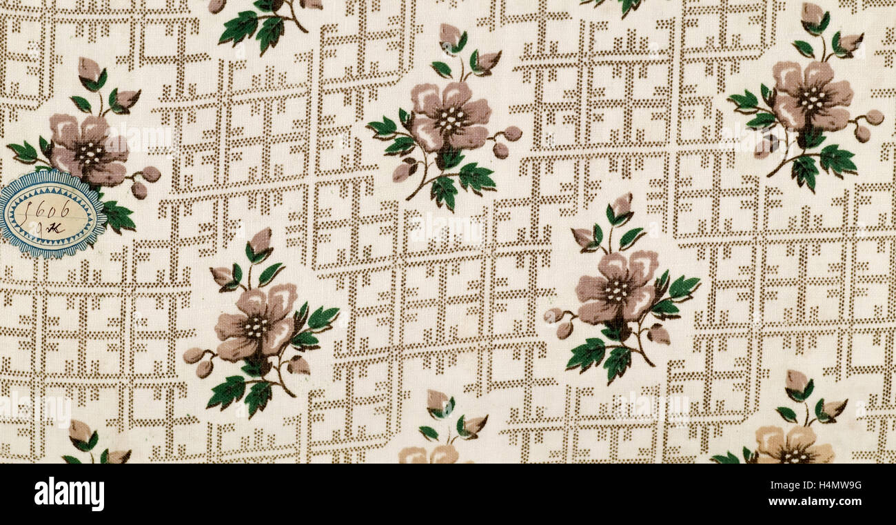 French Fabrics; First Half of the Nineteenth Century; 1800; 1810; 1820 ...