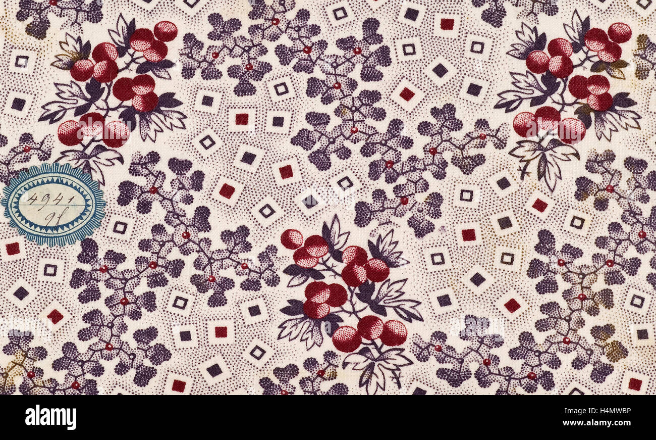 French Fabrics; First Half of the Nineteenth Century; 1800; 1810; 1820 ...