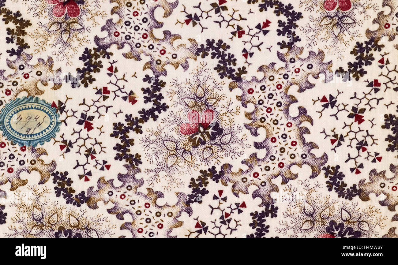 French Fabrics; First Half of the Nineteenth Century; 1800; 1810; 1820 ...
