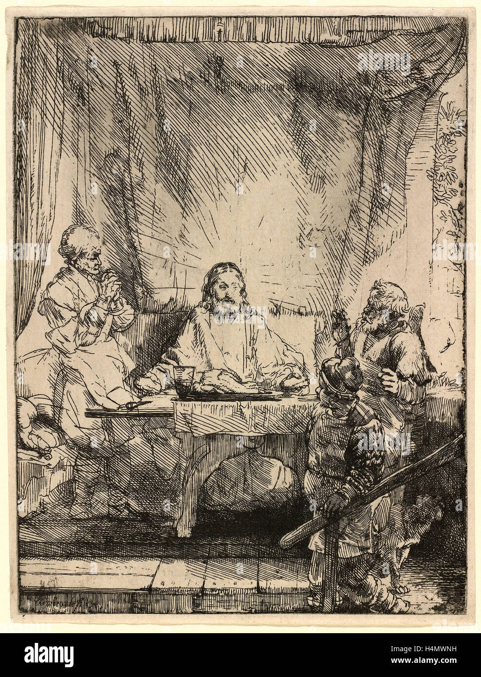 Rembrandt Etching Jesus