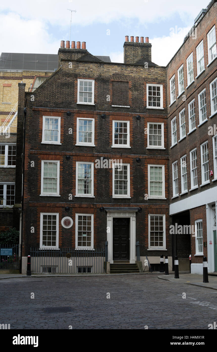Dr. Samuel Johnson`s House, Gough Square, London, UK Stock Photo - Alamy