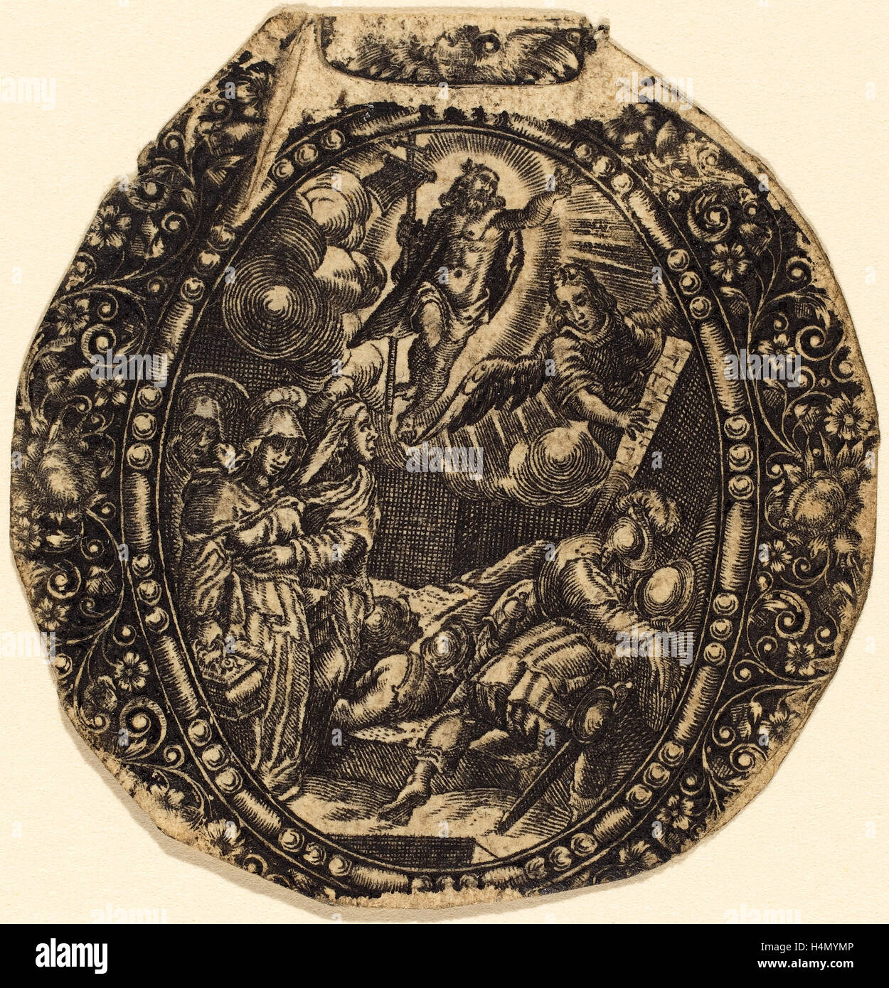 Antoine Jacquard (French, died 1652), The Resurrection, engraving Stock ...