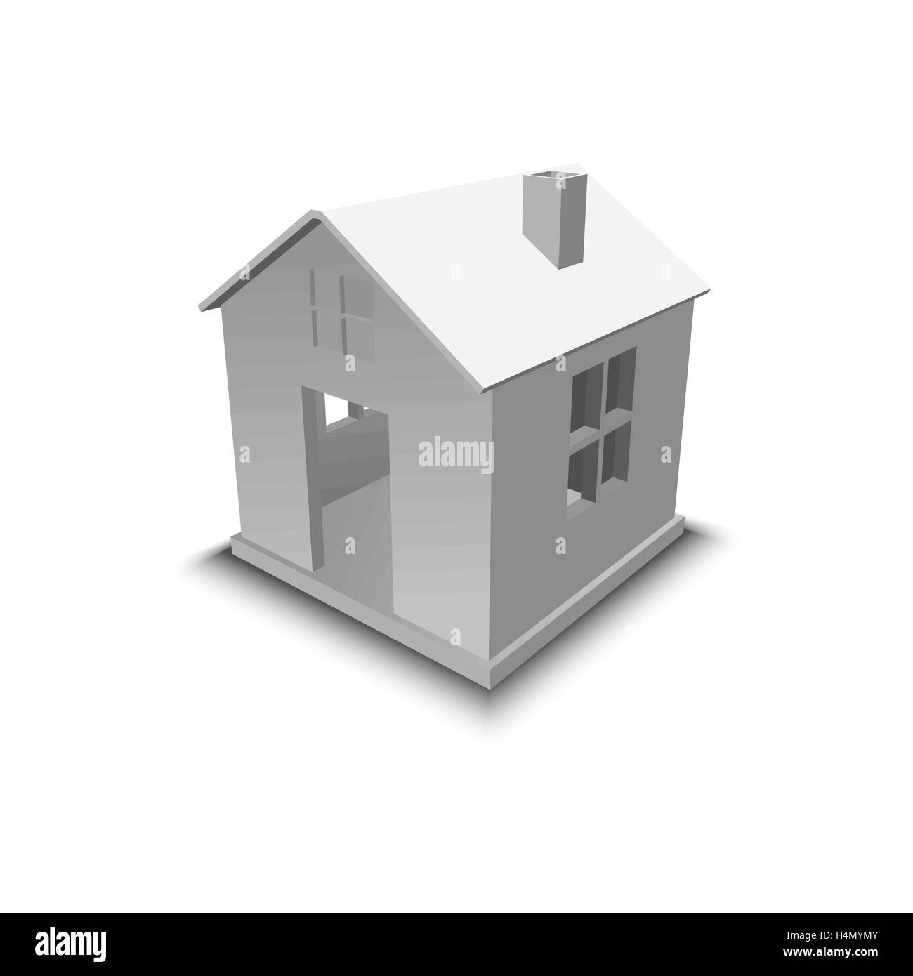 3D house icon. Vector illustration Stock Vector Image & Art - Alamy