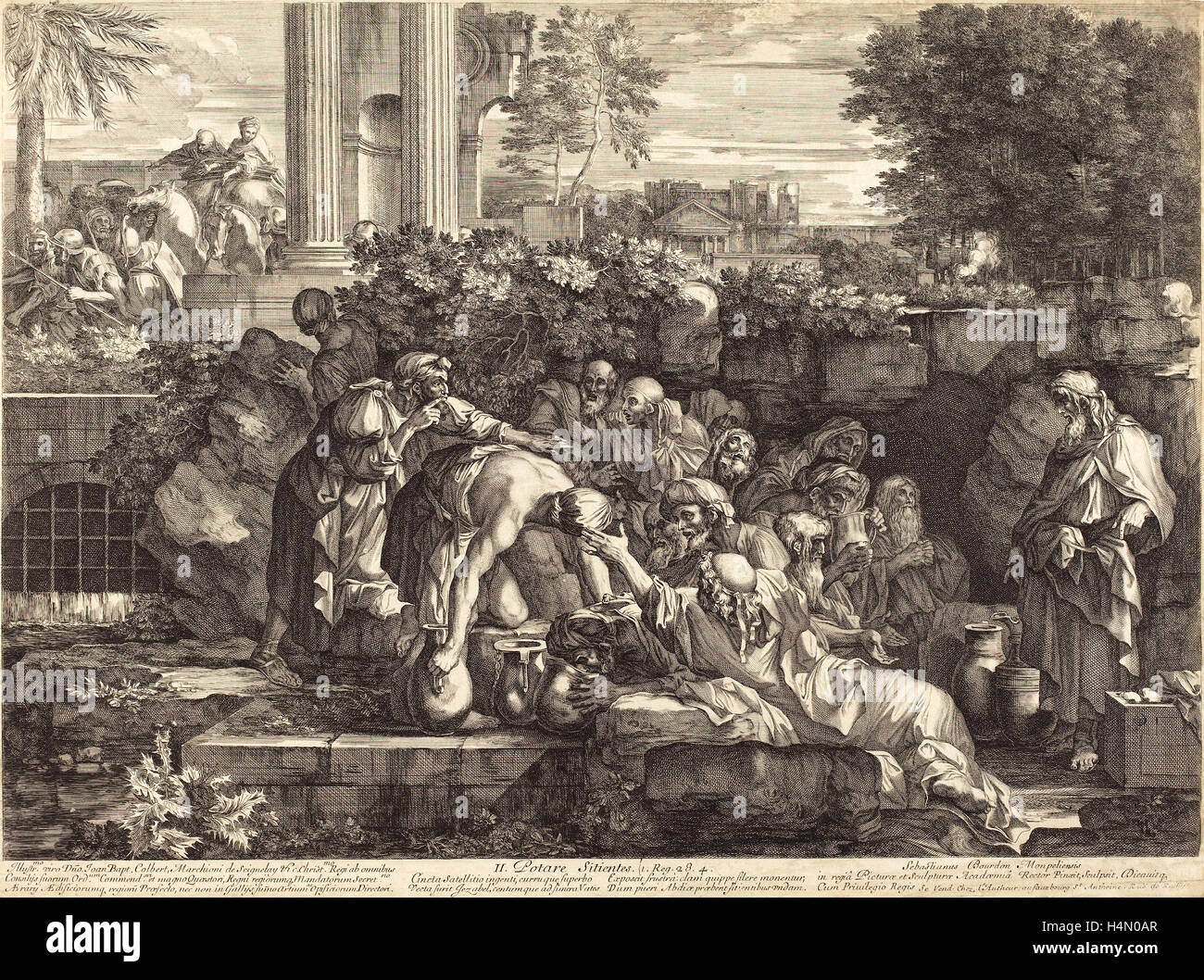 Sébastien Bourdon (French, 1616 - 1671), Potare sitientes, engraving ...