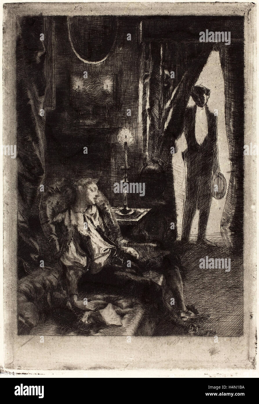 Albert Besnard (French, 1849 - 1934), Iza Sleeping (Le Sommeil d'Iza ...