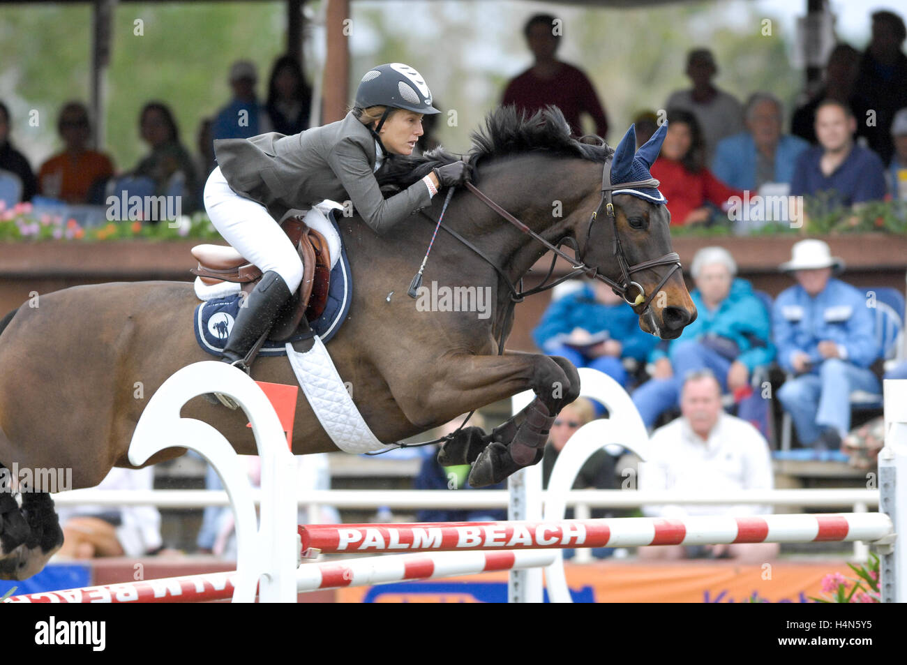 Lisa Silverman (USA) riding Obelix R, Winter Equestrian Festival ...