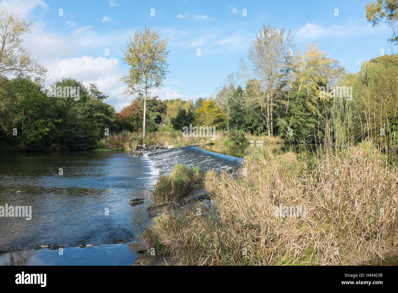 Dinham Weir on the River Teme in Ludlow, Shropshire Stock Photo - Alamy