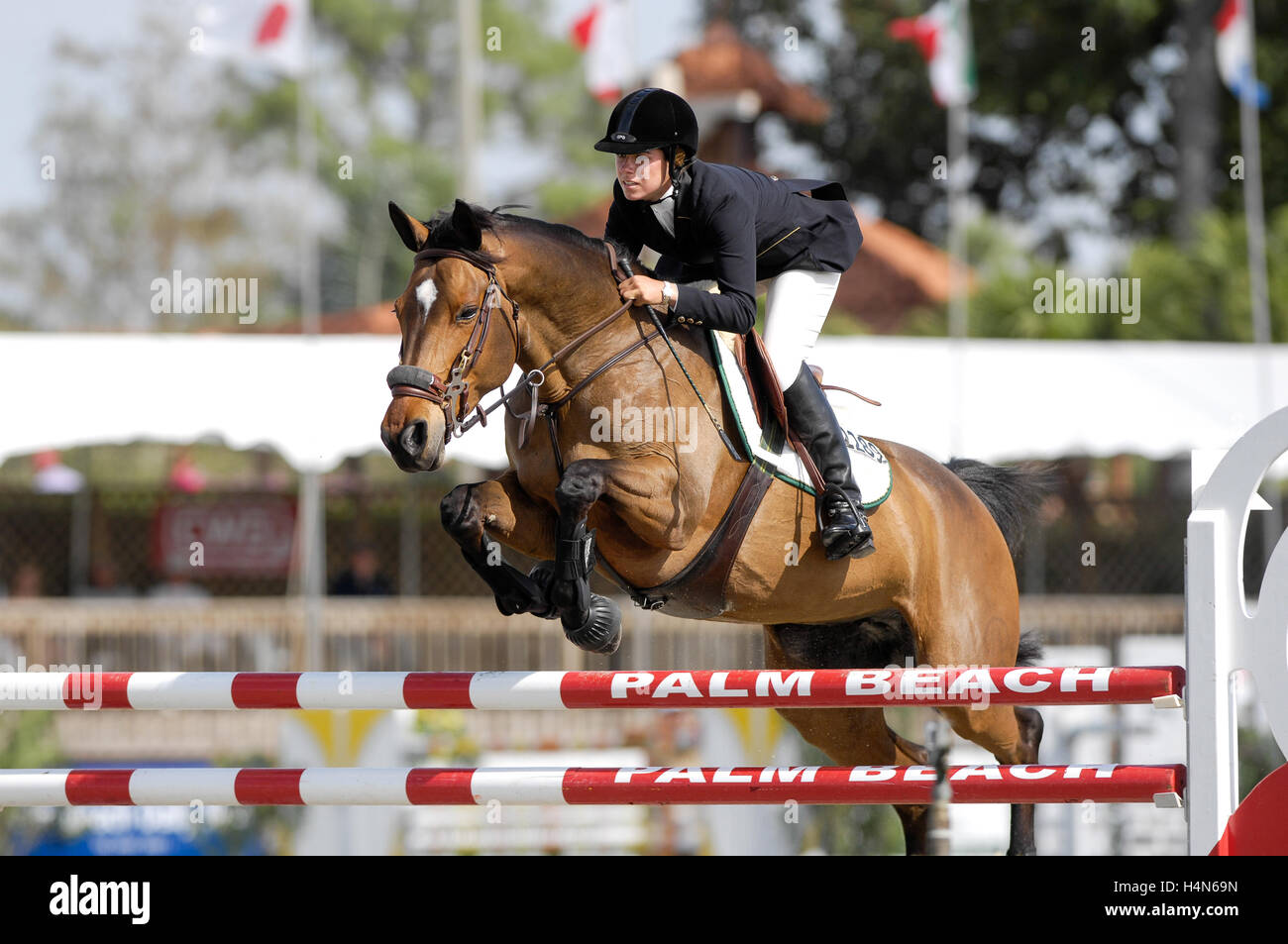 Aimee Aron (USA) riding Ria 56, Winter Equestrian Festival, Wellington ...