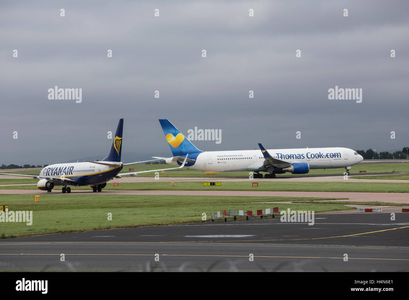 Boeing 767-300 operated by Thomas Cook Airlines at Manchester Ringways ...