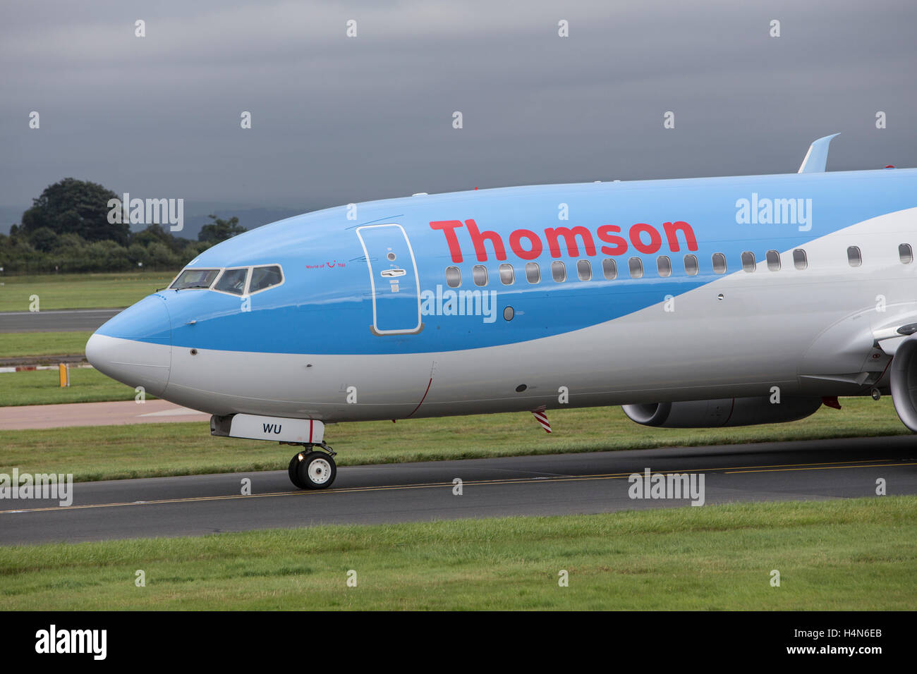 Thomson Airways Boeing 737- 800 at Manchester Ringways Airport Stock ...