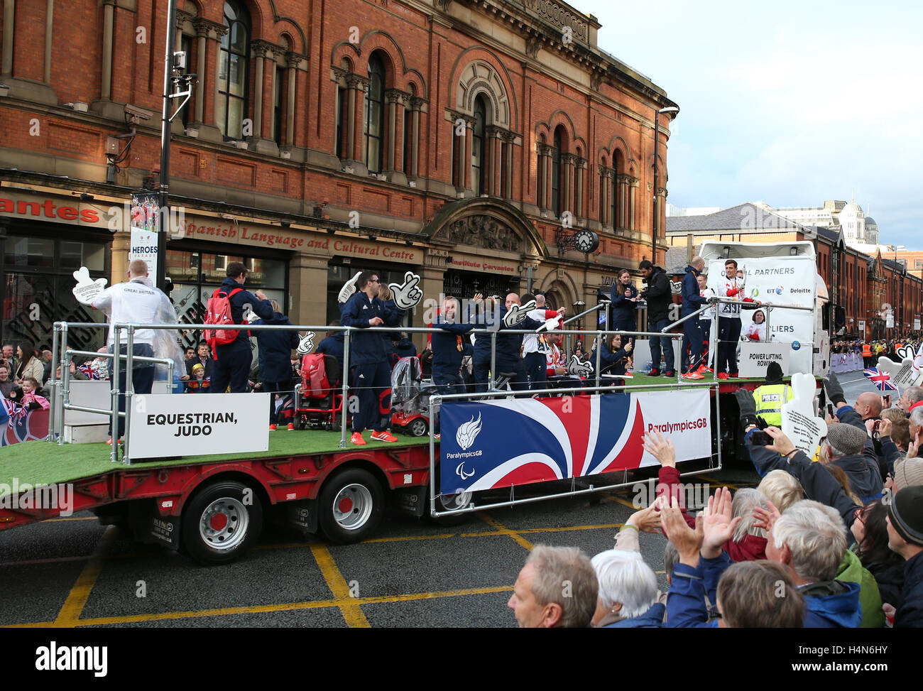 The Equestrian and Judo floatduring the Olympic and Paralympic athletes ...