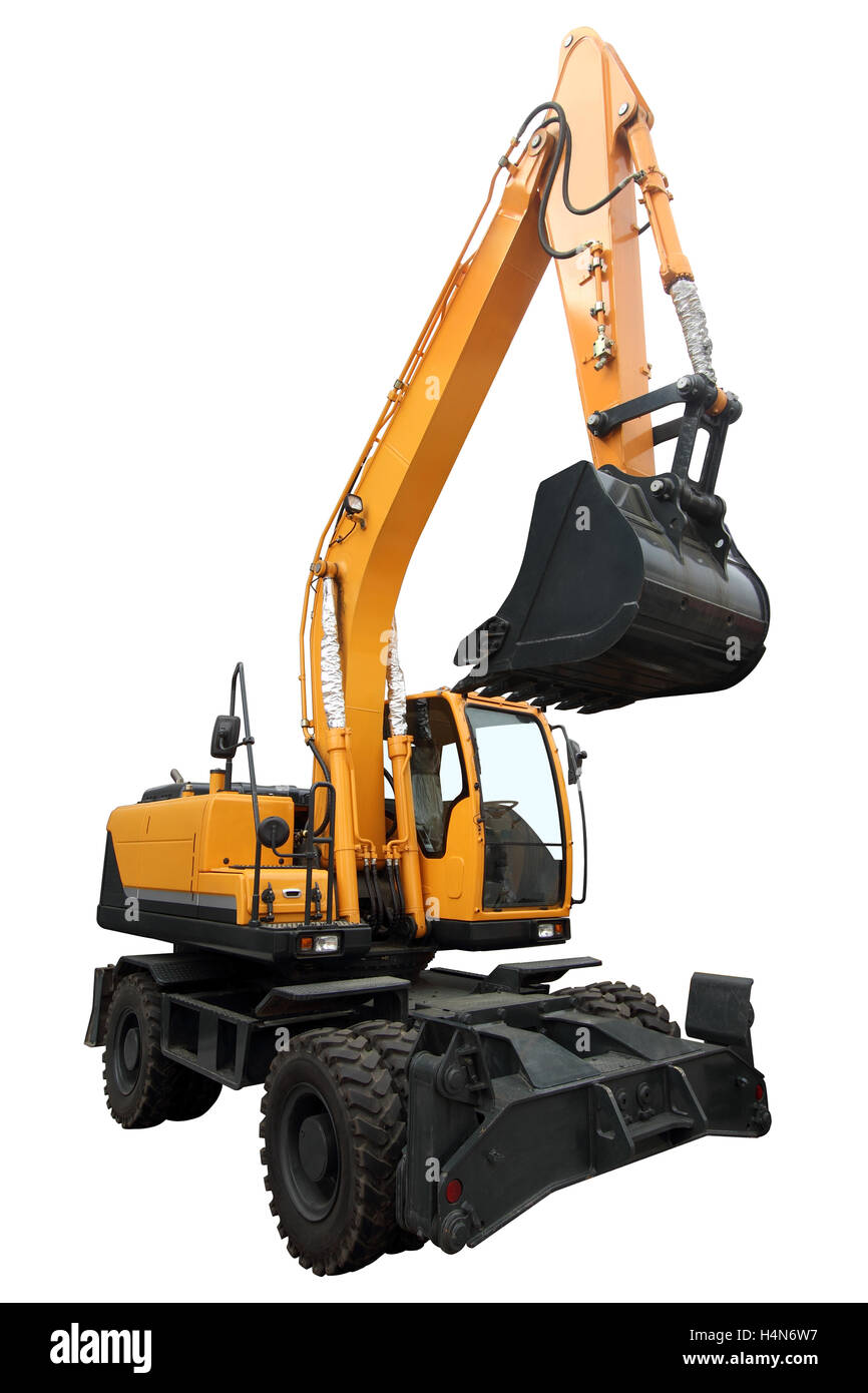 Wheeled excavator hi-res stock photography and images - Alamy