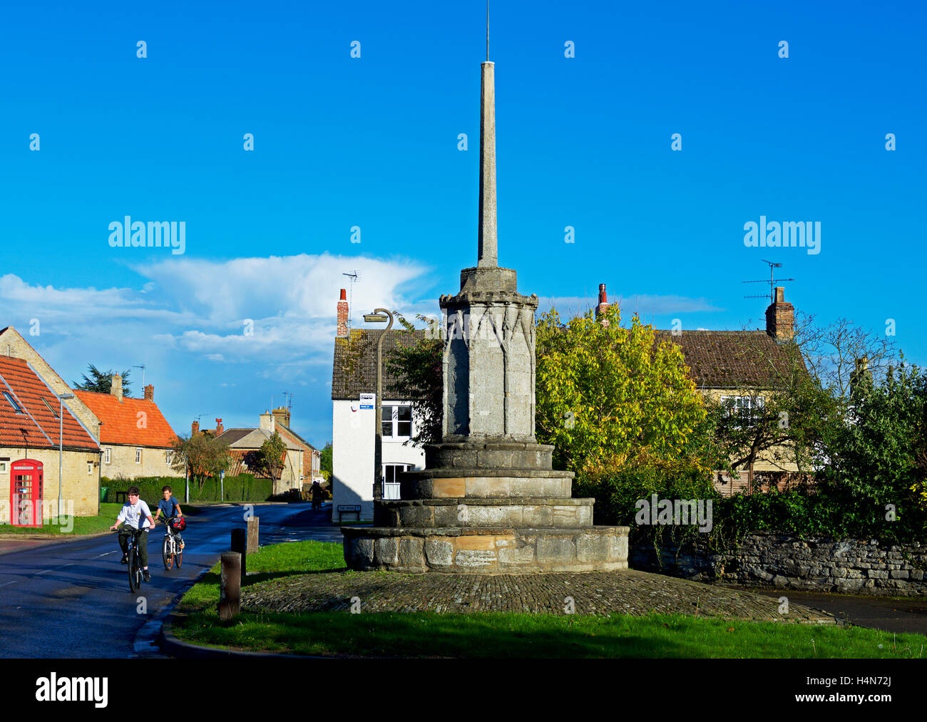 The Butter Cross in the village of Helpston, Cambridgeshire, England UK ...