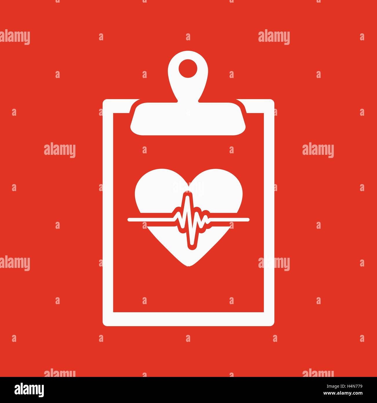 The medical report icon. Medical and ambulance, cardiogram, healthcare ...