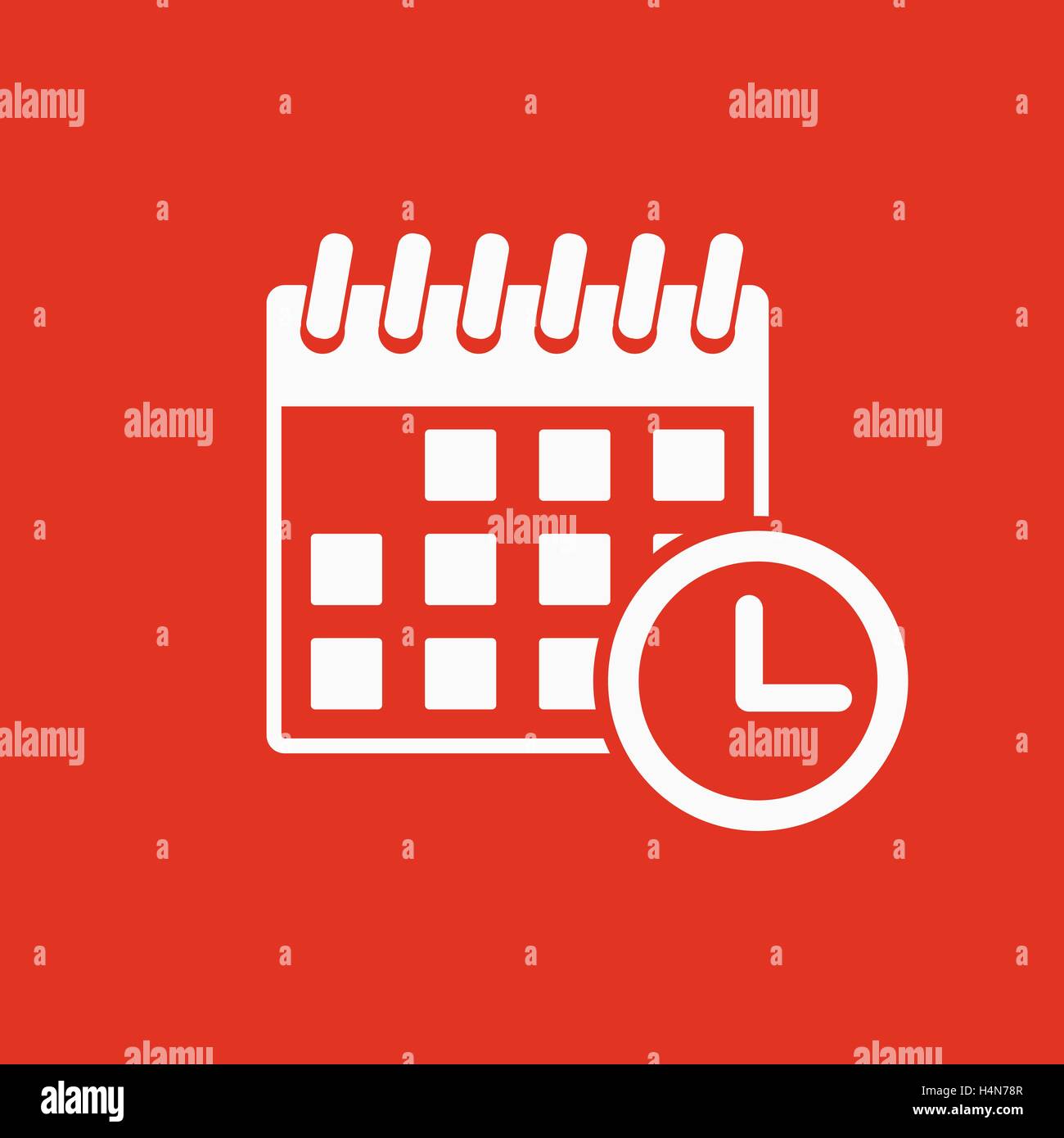 The calendar icon. Reminder and event, time symbol. Flat Stock Vector ...