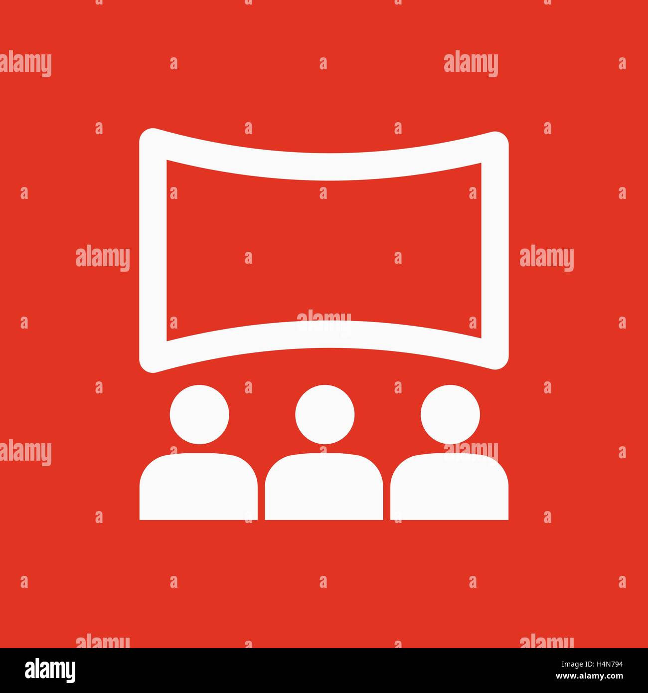 The movie house icon. Theater and show, cinema, presentation symbol ...