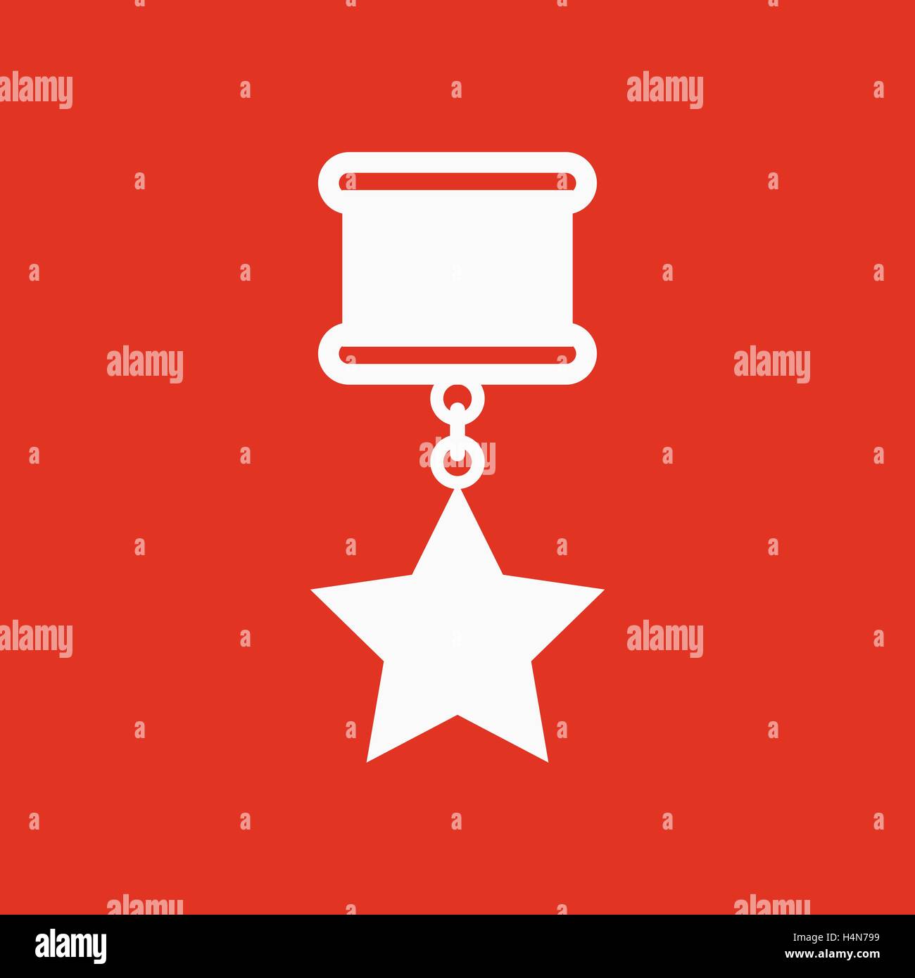 The medal icon. Reward symbol. Flat Stock Vector Image & Art - Alamy