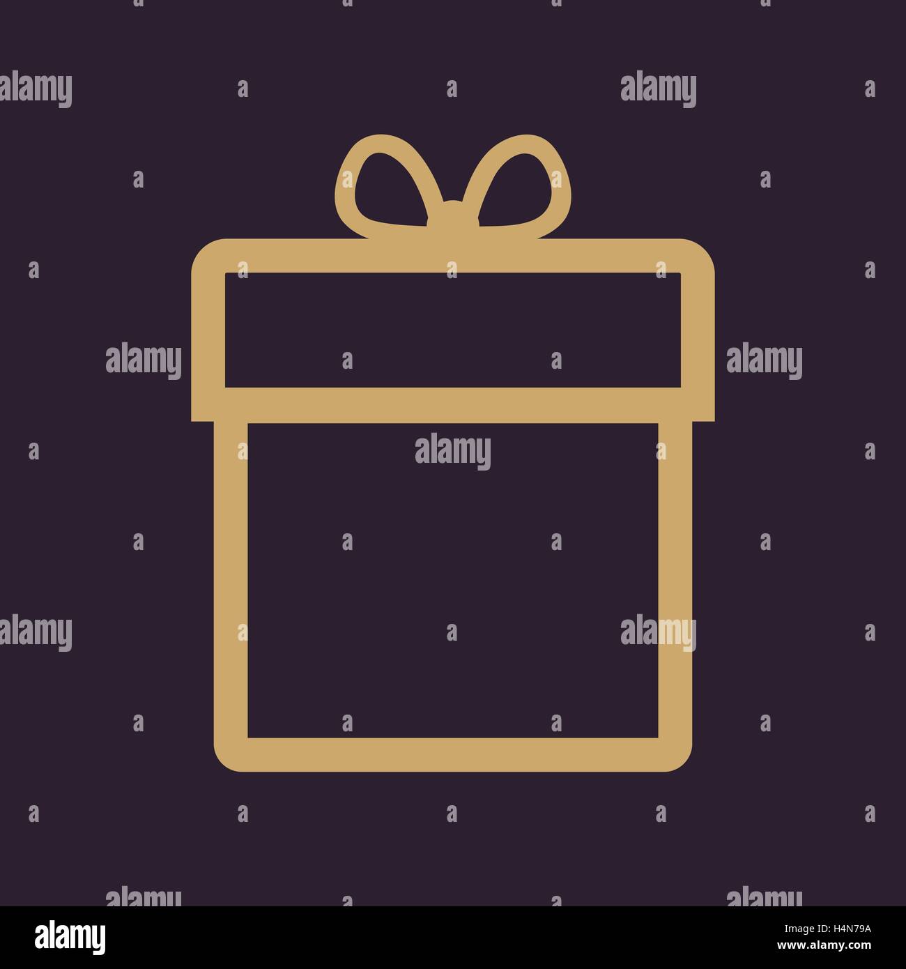 Gift box icon. Present symbol. Flat Stock Vector Image & Art - Alamy