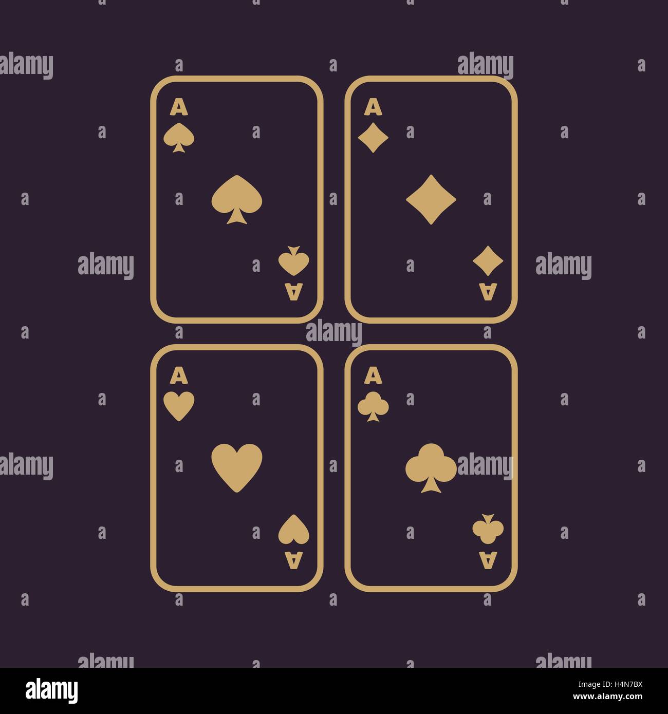 The Ace icon. Playing Card Suit symbol Stock Vector Image & Art - Alamy