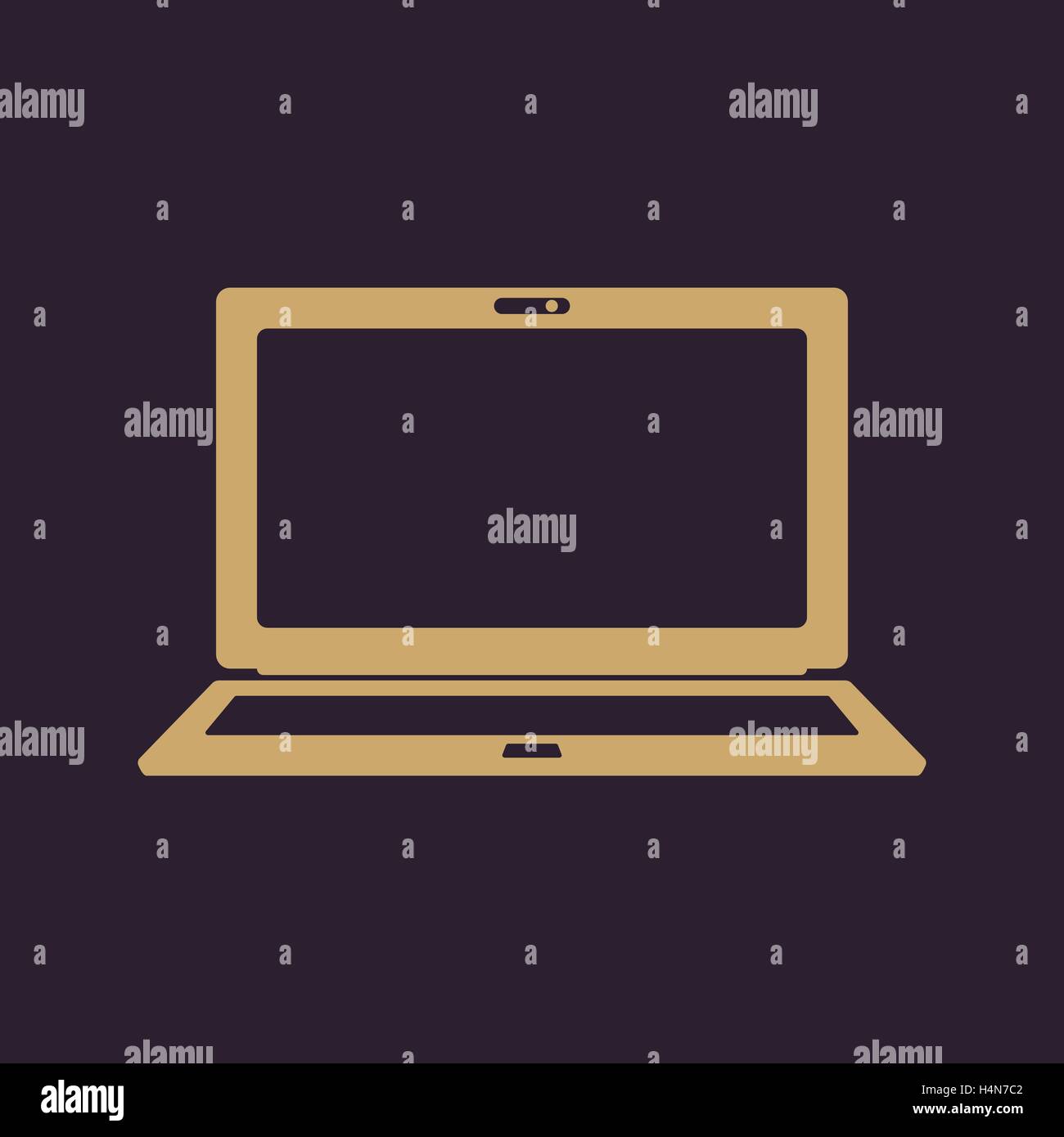 The laptop icon. Notebook symbol Stock Vector Image & Art - Alamy