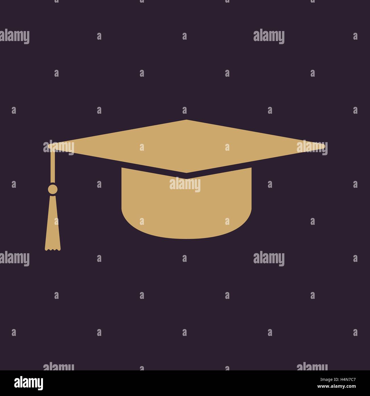 The graduation cap icon. Education symbol Stock Vector Image & Art - Alamy