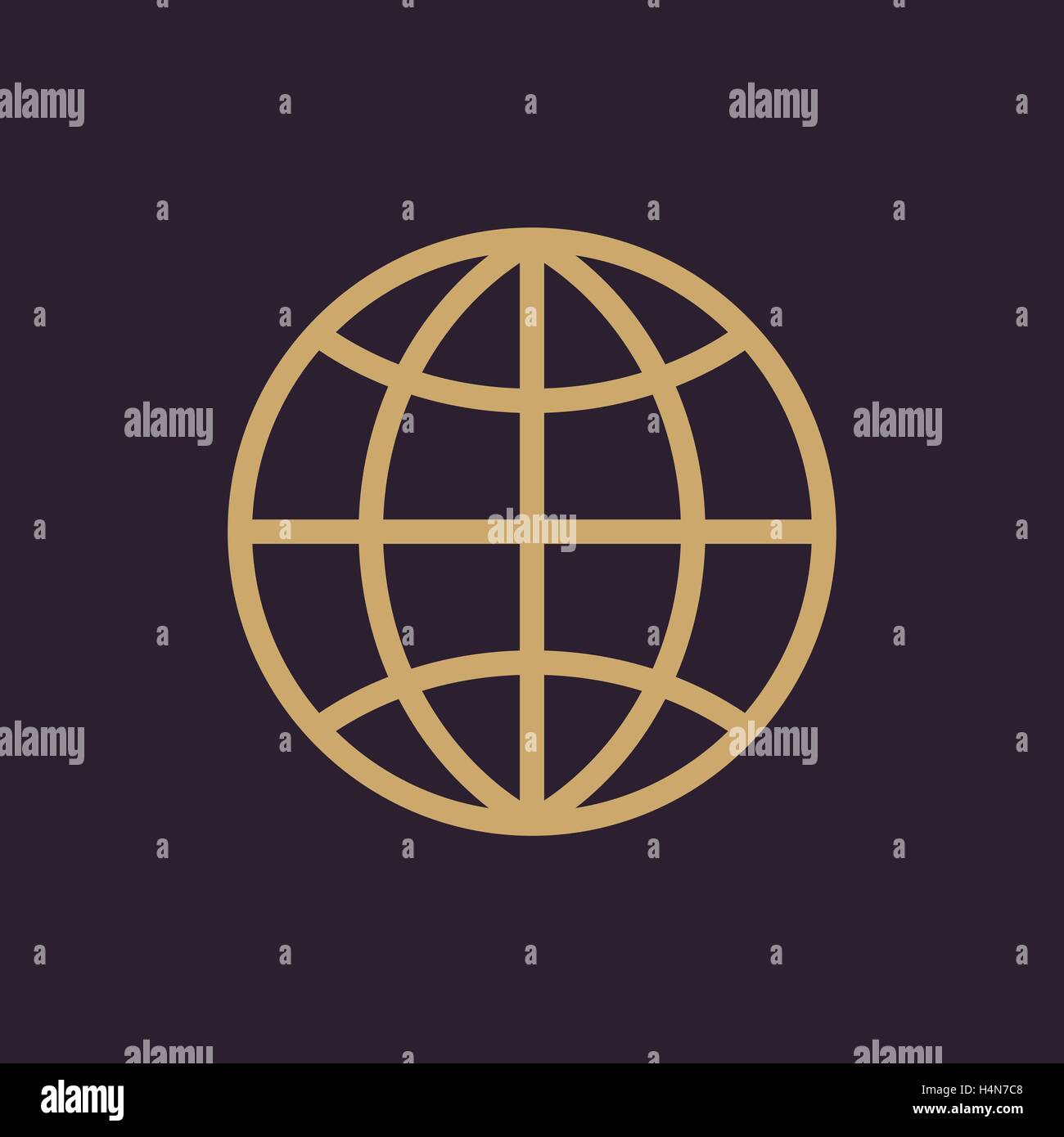 The globe icon. Globe symbol Stock Vector Image & Art - Alamy