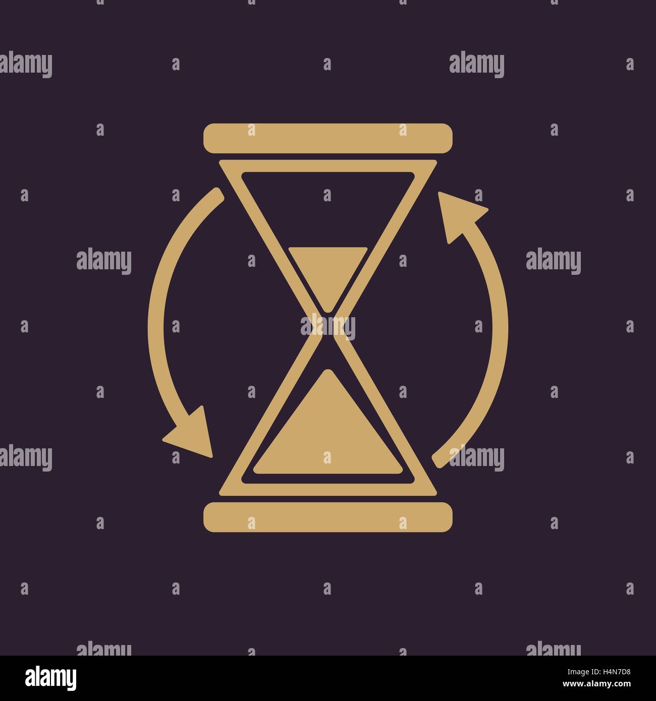 The hourglass icon. Clock symbol Stock Vector Image & Art - Alamy