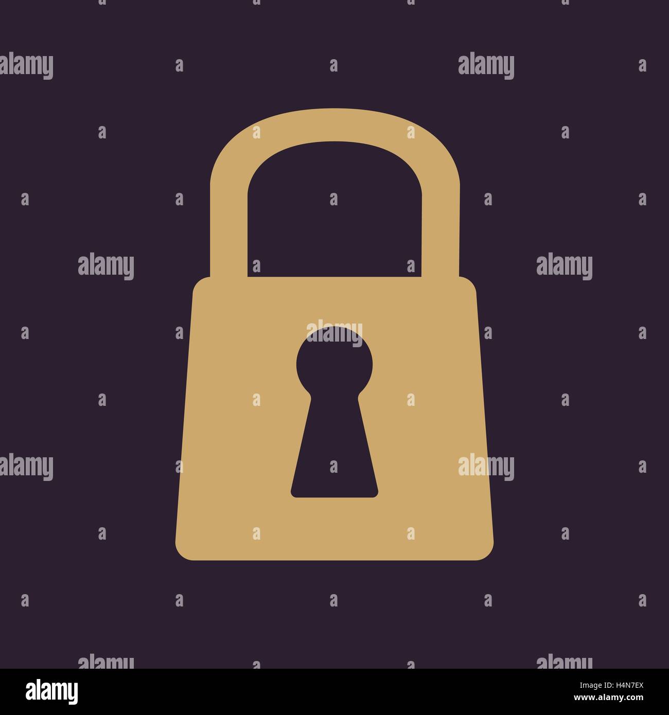 The lock icon. Lock symbol. Flat Stock Vector Image & Art - Alamy