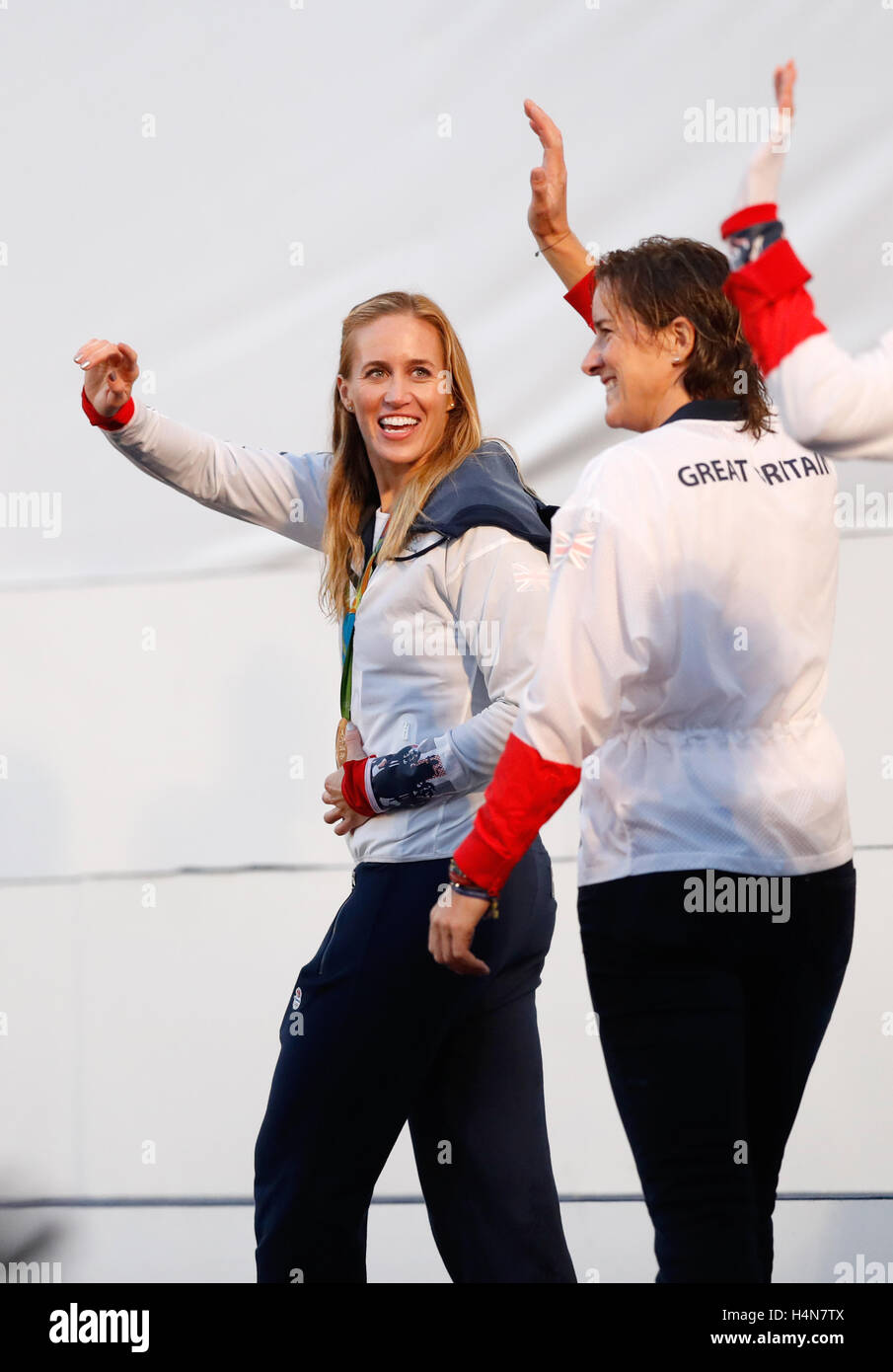 Helen Glover and Katherine Grainger during the Olympic and Paralympic ...